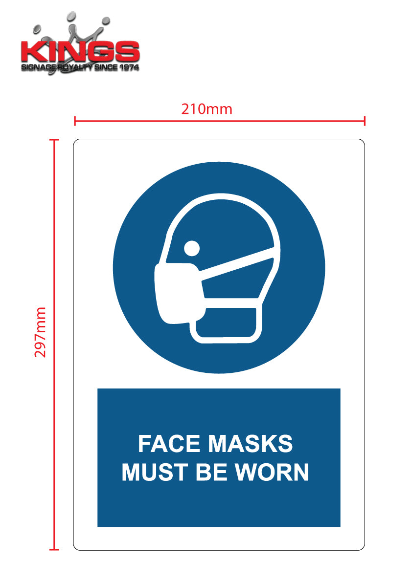 COVID-19 Safety Signs - Face Masks – Kingsofleds&things